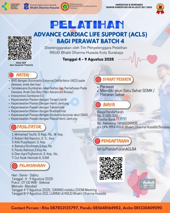 ADVANCE CARDIAC LIFE SUPPORT (ACLS) BAGI PERAWAT – RSUD BDH